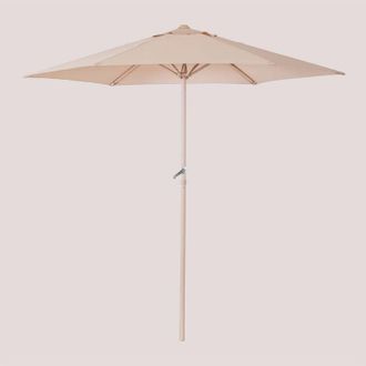 Sklum Sklum - Parasol &Oslash;235 cm en tissu et aluminium Jaden Tapioca Beige