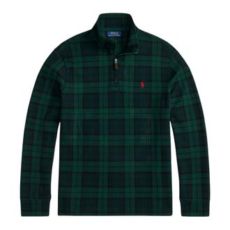 Ralph Lauren Homme, Sweatshirts et sweats &agrave; capuche, Vert, Taille: XL Pull &agrave; Col Montant avec Logo