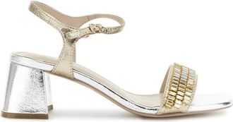 Caf&egrave;noir Sandales Gilda Orn&eacute;es De Strass, Pour Femme, Couleur Gris, Taille 41