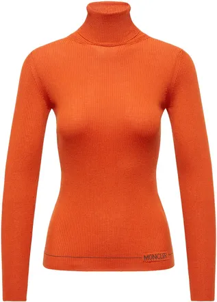 Moncler Pull à col roulé en laine avec logo