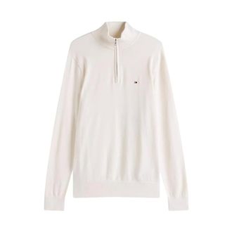 Tommy Hilfiger Homme, Pulls, Beige, Taille: XL Essential Cotton Zip Thru
