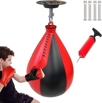 Generic Boxsack, Boxgeschwindigkeitstasche,Birnenf&ouml;rmiger Trainingsspeedball | Tragbare Birnenbox-Speedbags, Boxausr&uuml;stung f&uuml;r Zuhause, Fitnessstudio, Reisen