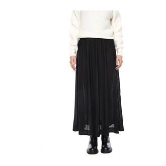 Minimum Plissee-Maxirock - - Skirts - Damen - Schwarzk - L
