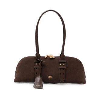 Pinko Pinko, Femme, Sacs, Brun, Taille: ONE Size Bowling Horizontal Big