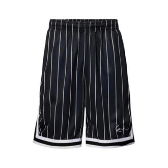 Karl Kani Mesh-Shorts mit kontrastierenden Streifen - - Shorts - Herren - Schwarzk - S