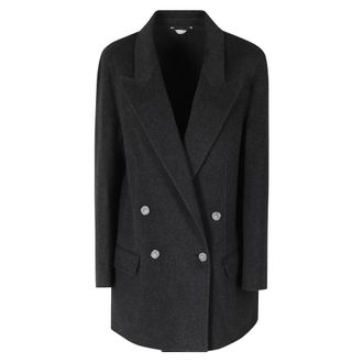Hev&ograve; Acaya Manteau Crois&eacute; - Femme - Manteaux - Gris - Taille: 36 FR