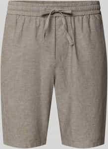 Only & Sons Regular Fit Bermudas aus Baumwoll-Leinen-Mix Modell LINUS