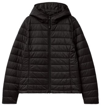 Benetton Damen Giubbotto 2twddn07o Jacke, Schwarz, S