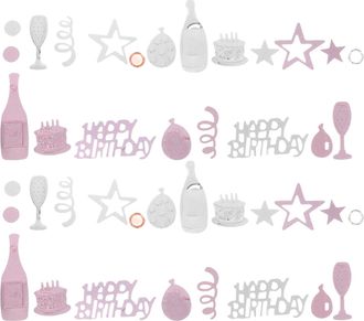 DOITOOL Bunte Geburtstagskonfetti Tischdeko Leichte Schonende Streudeko für Geburtstagsparty Centerpieces Einfache Reinigung Farbenfrohe Partydekoration für E