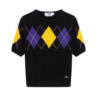 Msgm Rundhals-Strickware - - Knitwear - Damen - Schwarzk - L