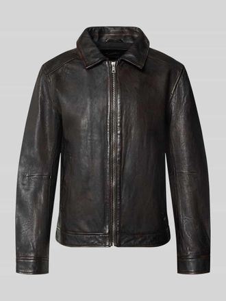 Mauritius Lederjacke mit Kentkragen Modell VENCHO