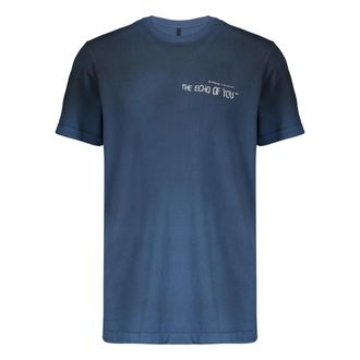 ISO.POETISM Logo Print T-shirt - - Tops - Herren - Blau - S