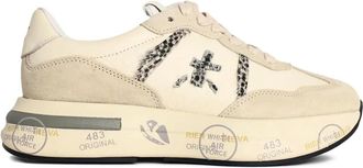 Premiata Sneakers mit Logo-Stempel an der Seite - Nude