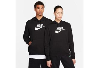 Nike Kapuzensweatshirt Club Fleece Womens Logo Pullover Hoodie Damen Kapuzenpullover aus weichem Fleece Material