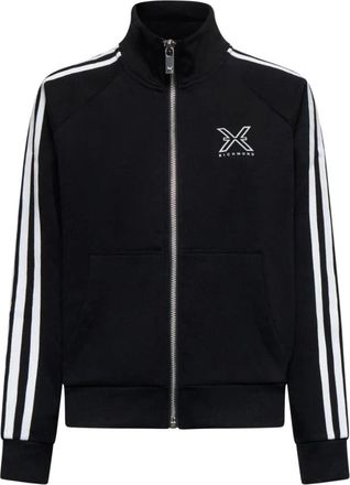 John Richmond Sweatshirt mit durchgehendem Rei&szlig;verschluss - - Sweatshirts & Hoodies - Damen - Schwarzk - XS