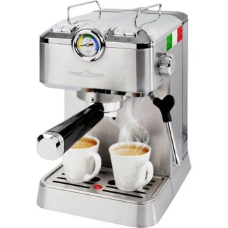 Profi Cook Pc-es/ka 1267 inox Machine &agrave; expresso acier inoxydable avec embout de mousseur &agrave; lait Y939843 - Profi Cook