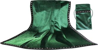 Generic Tarot-Tuch - dicke Samt-Tarotkarten-Tischdecke, Altar Tarot-Tischdecke, Wahrsagung Wicca-Samt mit Tarotkarten-Beutel, Urlaubstischdecke, 64 x 64 cm