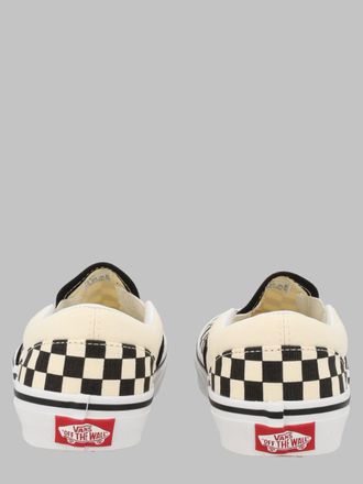 Vans Checkered Canvas Slip-On Sneakers - Black