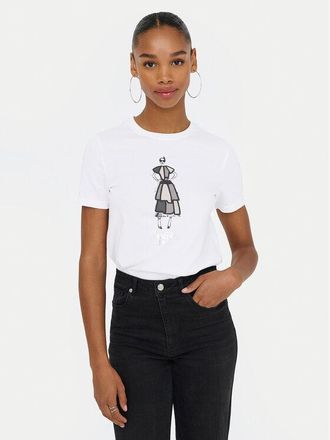 Only T-Shirt Emma 15329752 Wei&szlig; Regular Fit