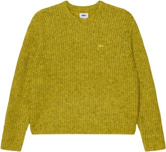 Obey Homme, Pulls, Jaune, Taille: M Pull Dexter