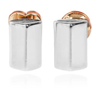 Kate Spade New York Femme, Accessoires, Gris, Taille: ONE Size Geo Pop Front Back Studs