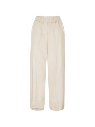 PESERICO pantalon de jogging &agrave; taille &eacute;lastiqu&eacute;e - Tons neutres