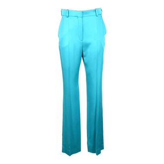 Nina Ricci Elegante Acryl Viskose Hose - - Trousers - Damen - Blau - M
