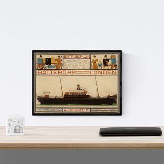 Nacnic Vintage Poster Vintage Poster Europa. London, Rotterdam. A4-Format