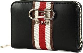 Guess Nelka SLG Medium Zip Around Wallet Black