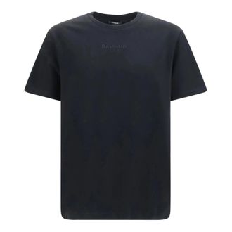 Balmain Lockeres SS T-Shirt - - Tops - Herren - Schwarzk - XL
