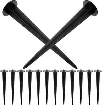 Yarnow 14stücke Solar-lichterstäbe Für Außenbereich Metall-erdspieße Für Gartenbeleuchtung Und Langlebig Einfache Installation Aluminium-stäbe Für Weihnachts