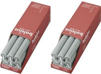 Bolsius Bolsius - Rustik Stabkerzen - Jadegrün - 9 Stück - 27 x 2.3 cm - Länge Brenndauer 13 Stunden - Unparfümierte - Natürliches Pflanzenwachs - Ohne Palmöl