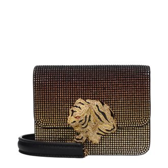 Roberto Cavalli Femmes Pochette en strass dor&eacute;