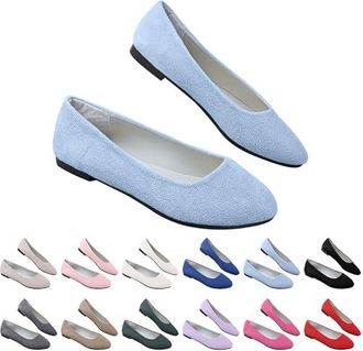 Generic Ballerines plates pour femme - Confortables et &eacute;l&eacute;gantes - Chaussures basses classiques unies - Style d&eacute;contract&eacute; - Super douces et confortables - Pou