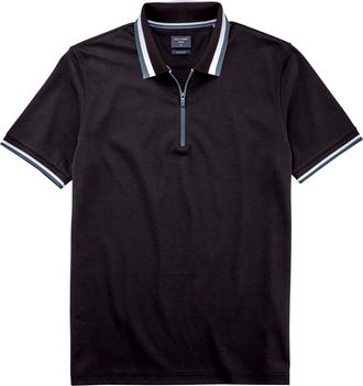 Olymp Herren Polo-Shirt Kurzarm Casual.Wirk,Interlock,984 Casual Circular Knit Regular fit,99 Keine Zuordnung möglich,schwarz 68,M