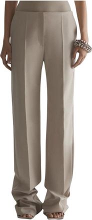 MUGLER Femme, Pantalons, Brun, Taille: 40 FR Wide Pantalons