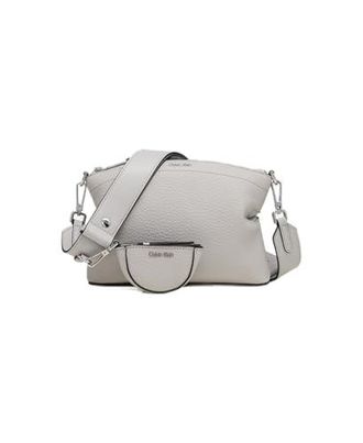 Calvin Klein Cypress 2 in 1 Top Zip Crossbody, Dove, One Size