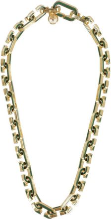 Casablanca Femme, Accessoires, Gris, Taille: ONE Size Collier C Link Or Vert