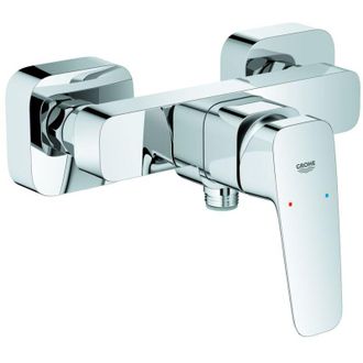 GROHE Cubeo Einhand-Brausebatterie Chrom, Wandmontage mit S-Anschl&uuml;ssen und Wandrosette - Grohe