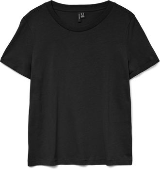 Vero Moda Damen VMPAULA S/S GA NOOS T-Shirt, Black, XL