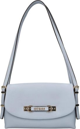Guess Femme, Sacs, Bleu, Taille: ONE Size Lefia Sac &agrave; bandouli&egrave;re &agrave; rabat