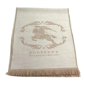 Burberry Pre-owned Wollschal - - Pre-owned - Herren - Beige - ONE SIZE