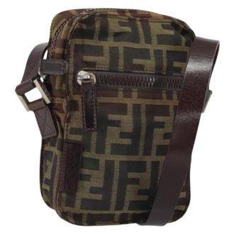 Fendi Pre-owned Vintage Zucca Canvas Schultertasche - - Pre-owned - Damen - Braun - ONE SIZE