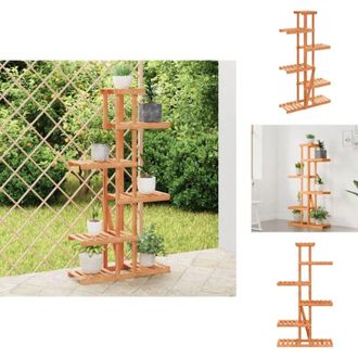 vidaXL Vidaxl - Blumenst&auml;nder 75x25x140,5 cm Massivholz Tanne - Holzpflanzenst&auml;nder - Tannenzapfenst&auml;nder - Blumentr&auml;ger - Gartendekoration - Outdoorm&ouml;bel