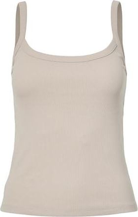 Pieces Strap Top Pcmay JRS Noos BC Haut à Bretelles, Gris argenté, M Femmes