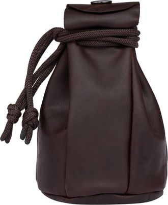 STILORD Niklas Vintage Lederbeutel Münzbeutel Münzbörse Portemonnaie Leder Geldbeutel Geldbörse Kleingeldbörse Schlüssel-Etui Echtleder, Farbe:Cognac - Dunkel