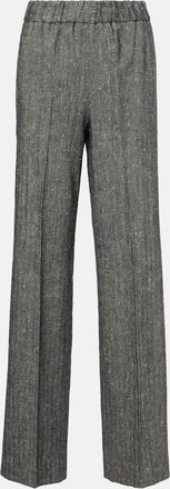 Dolce & Gabbana Weite High-Rise-Hose aus einem Wollgemisch