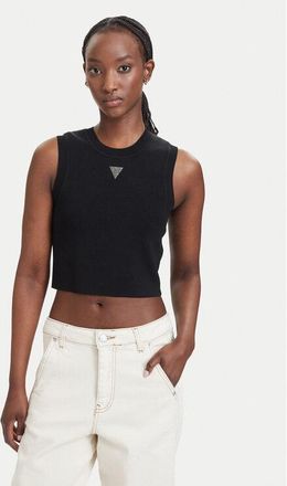 Guess Top W4GZ34 Z3F40 Schwarz Slim Fit