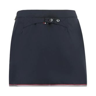 Thom Browne Femme, Jupes, Bleu, Taille: 38 FR Jupe pliss&eacute;e taille haute &agrave; rayures signature