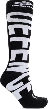 Umbro Homme, Sous-v&ecirc;tements, Noir, Taille: M Logo Socks
